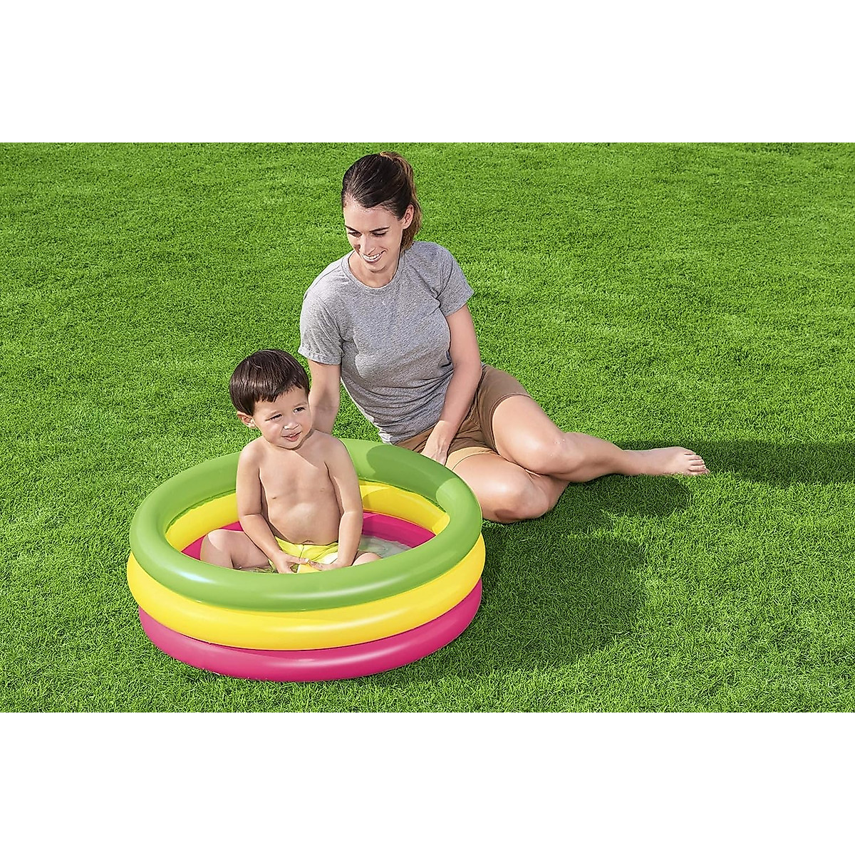 Bestway Summer Paddling Pool, 70 x 24 cm, Round, Multicoloured, from 2 Years