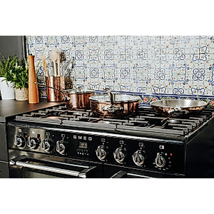 Mauviel M'TRIPLY S Polished Copper & Stainless Steel Sauce Pan With Lid, And Cast Stainless Steel Handle, 2.6-qt, Made In France