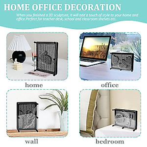 MICKYU Large Metal 3D Pin Art Board Games Toys, Autism Sensory Toys for Kids 8-12, Gifts for Autistic Children