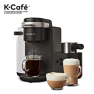 Keurig K-Café Single Serve & Carafe Coffee Maker with Illy Coffee Intenso Dark Roast Coffee Pods, 32 K-Cup Pods