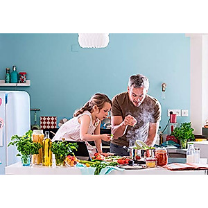 Skoo Silicone Vegetable Steamer Basket for Stove Top, 6 Qt Instant Pot, Ninja Foodi, Other Pressure Cookers - Instant Pot Accessories - For Steaming Food and Perfect Steamed Veggies (Green)