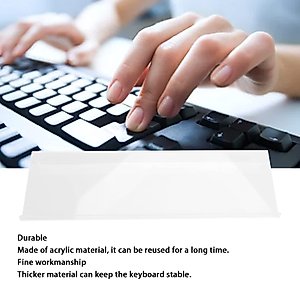 Keyboard Holder, Keyboard Tray, Acrylic Computer Keyboard Stand Transparent Keyboard Holder for Office Home School Keyboard Supplies