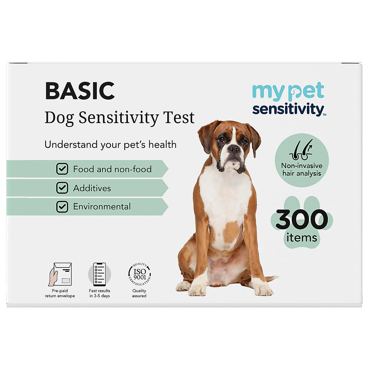 My Pet Sensitivity Test - Home Dog Sensitivity Test | 300 Items Checked | Fast 3-5 Day Results | Painless Hair Sample Method | Food, Environment & Additives Analysis | All Dog Breeds & Ages