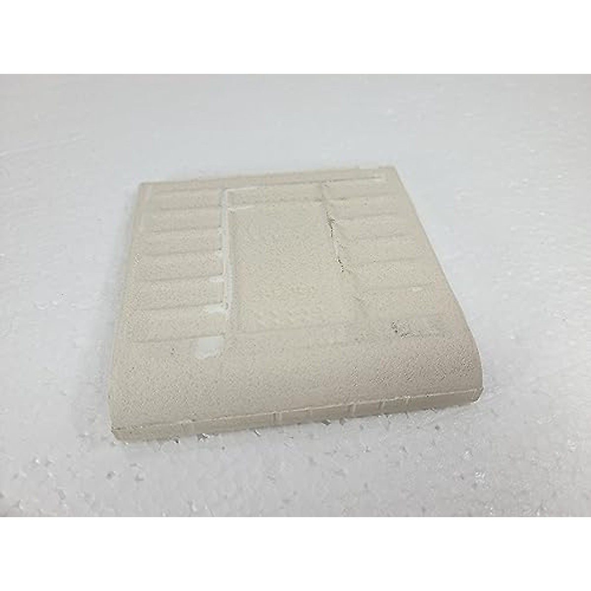 Beige Bone Almond Ceramic Tile Backsplash Cove Base 4.25 in Subway Square Wall Baseboard Floor Transition Trim Rounded Curved Edge 5 Piece Box