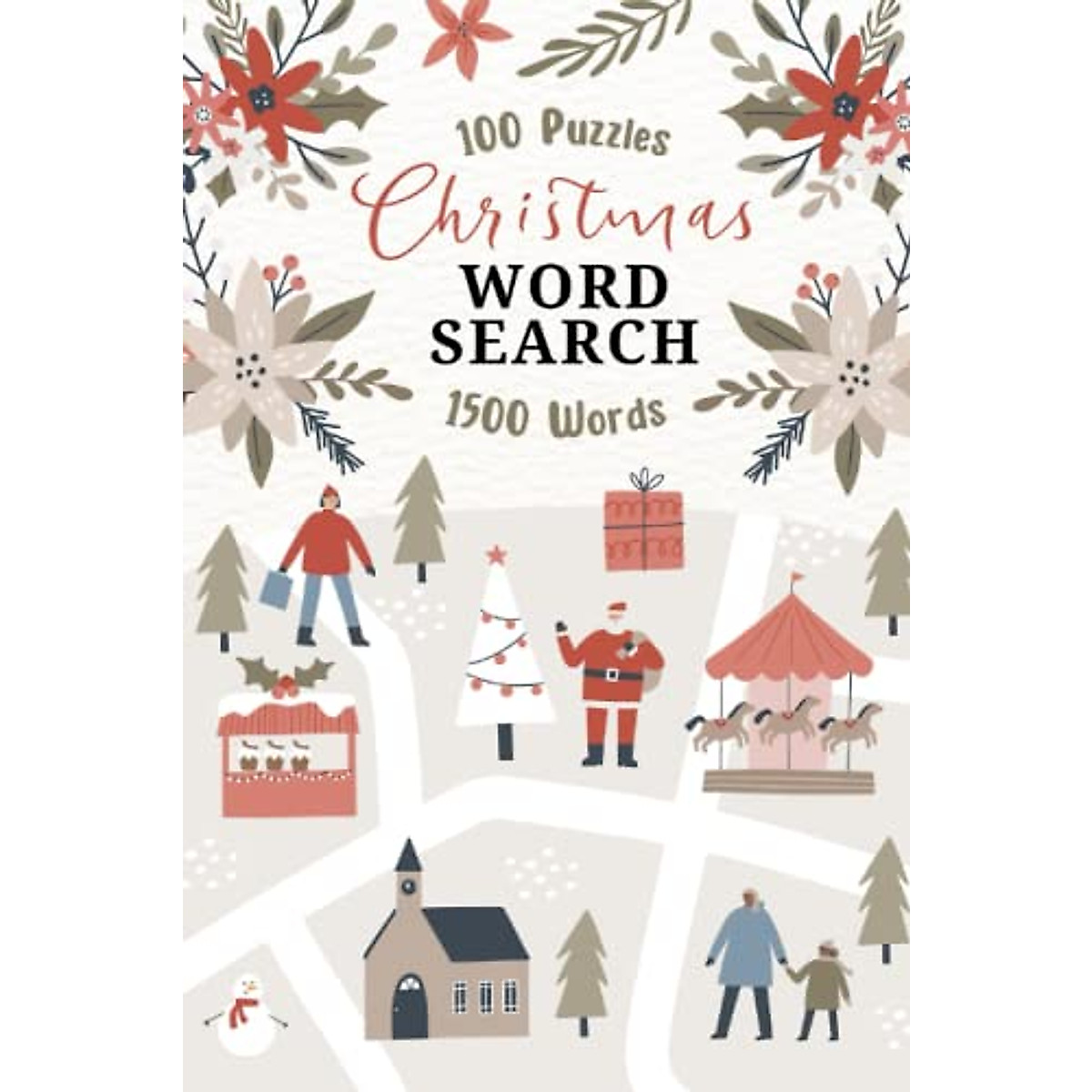 Christmas Word Search: Stocking Stuffers: Christmas Gifts for Adults: 1500 Words, 4 Levels: Word Search Puzzle Book for Adults: Best Stocking Stuffers for Women and Men: Fun Christmas Activity Book