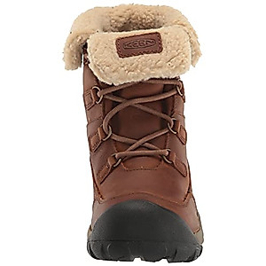 KEEN Women's Betty Boot Short Waterproof Insulated Ankle, Brown/Shitake, 7