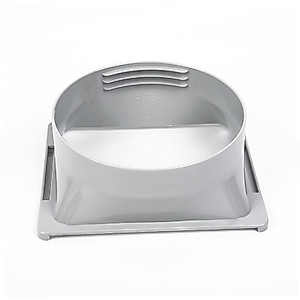 Portable Air Conditioner Exhaust Hose Coupler - 5.9 inch/6 inch AC Hose Coupler Extension, Portable Window Adapter A/C Unit Tube Connector Mobile air Conditioning Accessories (Square to Round)