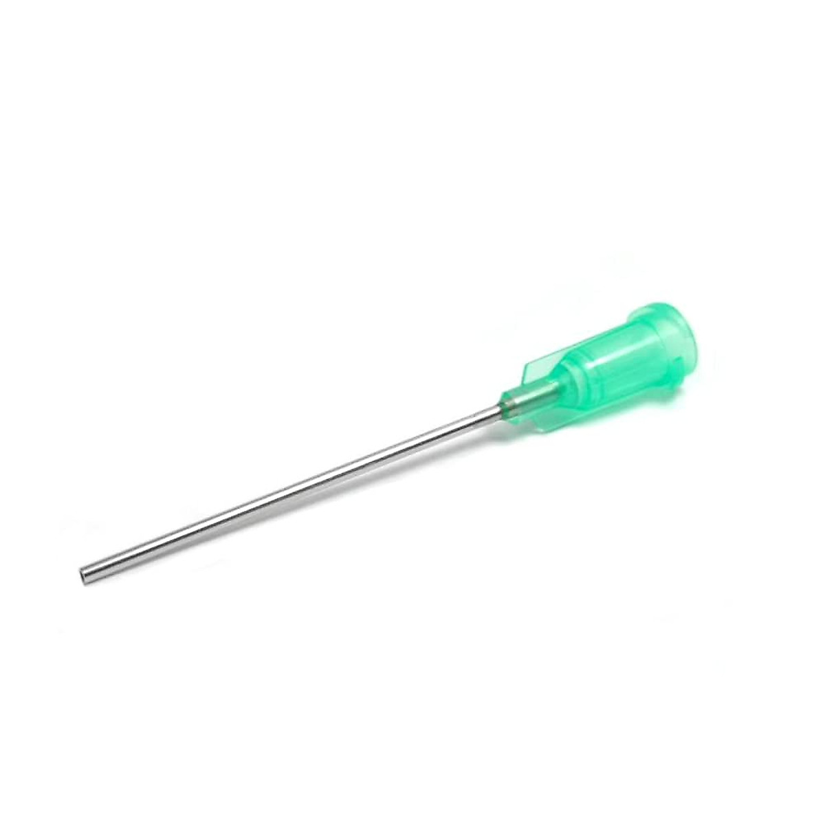 SANANTS 18 Gauge Industrial Blunt Tip Dispensing Needle 1.5 inch with Luer Lock,Precision Applicator (Green,50 Pcs)