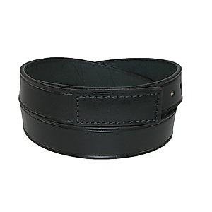 Boston Leather Men's Leather Movers & Mechanics No Scratch Work Belt, Black, Medium (34-38)