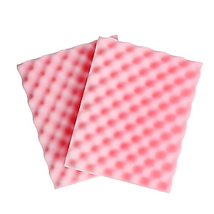 Housoutil Fondant Shaping Sponge Pad: 2PCS Foam Drying Mat Sugar Flower Gum Paste Modeling Foam Tray Chocolate Clay Modelling Tools DIY Sponge Mat Cake Decorating (Random Color)