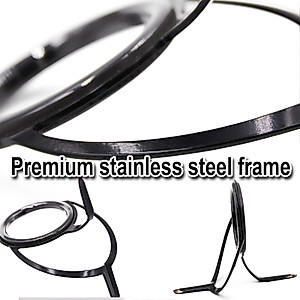 9KM DWLIFE Fishing Rod Tip Guide Repair Kit Pole Replacement Stainless Steel Ceramic Ring Saltwater Freshwater Mixed Size in a Box(Small - 50pcs)