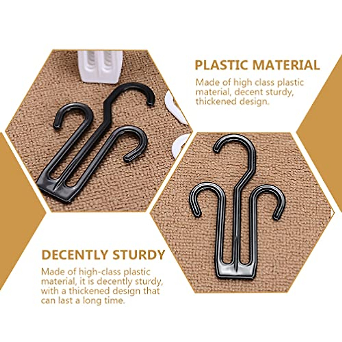 LIOOBO Sneaker Rack Bike Shoe Holder Drying Rack: 24pcs Plastic Cycle Shoe Hanger Towel Hooks Double Hooks Hanging Shoe Organizers Sneaker Shelf