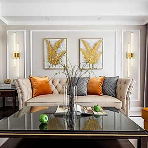 NADOSA Bathroom Light Fixture Over Mirror 32 Inch, LED Dimmable Vanity Light 4000K Gold Modern Wall Sconce Led Vanity Lighting for Restroom