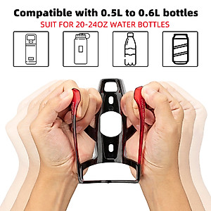 ROCKBROS Bike Water Bottle Holder Ultra-Light Bicycle Bottle Cages with Screws Tool, Universal Bike Cup Holder Rack for Road MTB Bikes