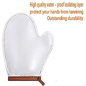 ANSPHIE 2 in 1 Self Tanning Mitt Applicator kit Self Tan Mit Self Tanner Mitt and Back Lotion Applicators for Your Back, Self Tan Mitt, Back Applicator Mitt for Self Tanner, Ultra Soft and Streak Free