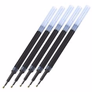 Pentel Energel Liquid Gel Pens Refills-0.5mm- Fine Line, Black Ink-value set of 5