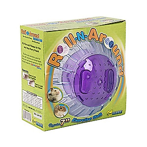 Ware Manufacturing3261 Roll-N-Around Small Pet Rolling Ball Toy, Medium, Clear