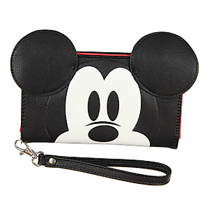 Disney Mickey Mouse Ears 90 Years True Original 3D Cell Phone Wristlet Wallet