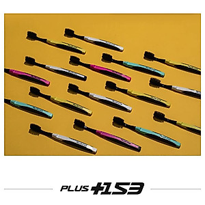 Charcoal Toothbrush Slim Whitening for Adults Children Soft Brush Toothbrush Interdental Brush Kit Storage Case Dental Oral Care Set of 4