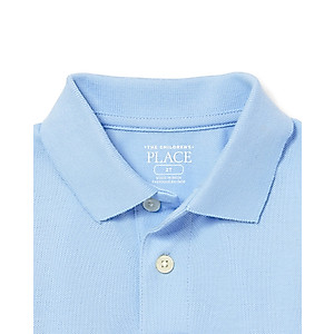 The Children's Place Baby Boys and Toddler Boys Long Sleeve Pique Polo, Brook, 5T