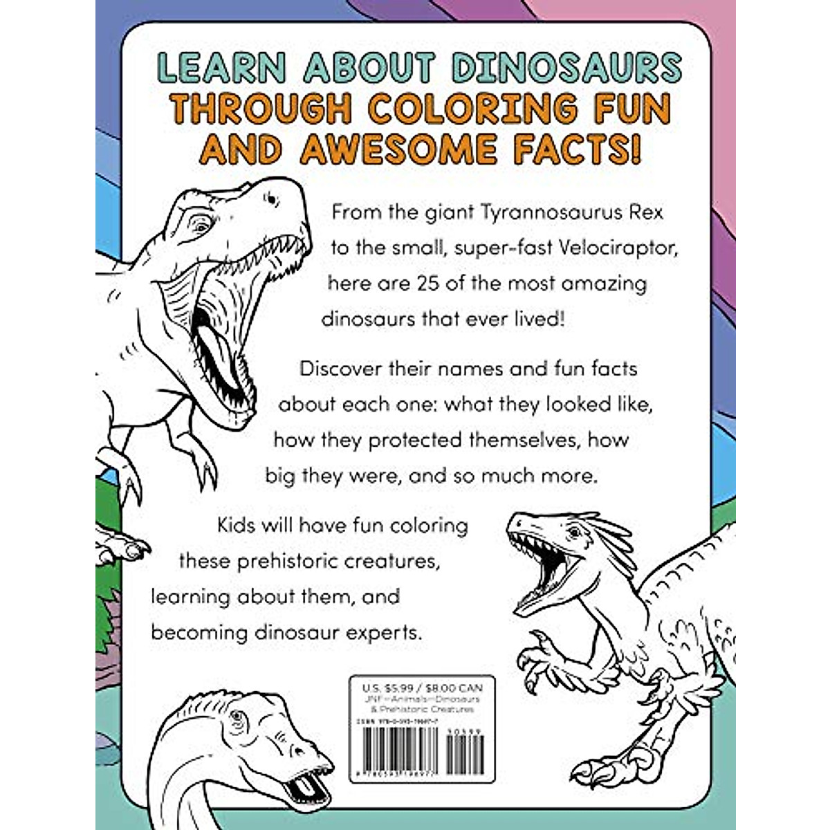 Dinosaur Book for Kids: Coloring Fun and Awesome Facts (A Did You Know? Coloring Book)