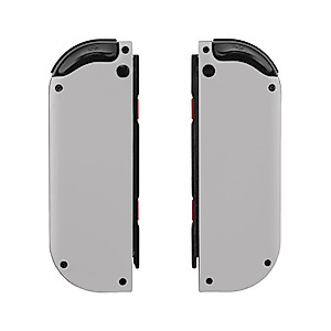 eXtremeRate Classics NES Style Soft Touch Joycon Handheld Controller Housing (D-Pad Version) Full Buttons, Replacement Shell Case for Nintendo Switch & Switch Oled Joy-Con – Console Shell NOT Included