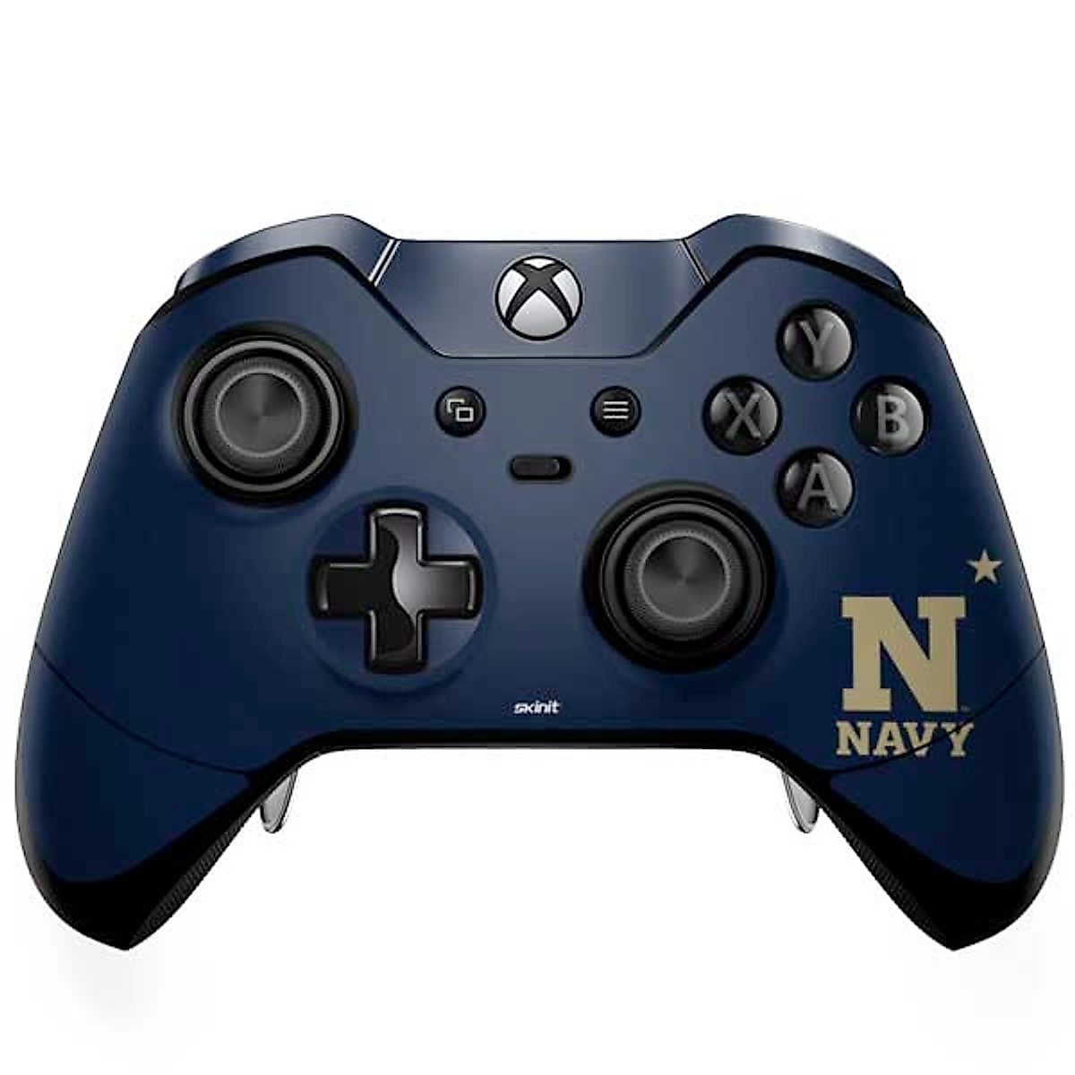 Skinit Decal Gaming Skin Compatible with Xbox One Elite Controller - Officially Licensed College United States Naval Academy Design