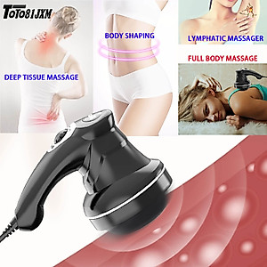 Cellulite Massager, Body Sculpting Machine, Stomach Massager for Belly, Electric Handheld Vibrator Massage Roller for Lymphatic, Celulitis, Neck, Butt, Lipo, Sculpt, Maquina para Masajes