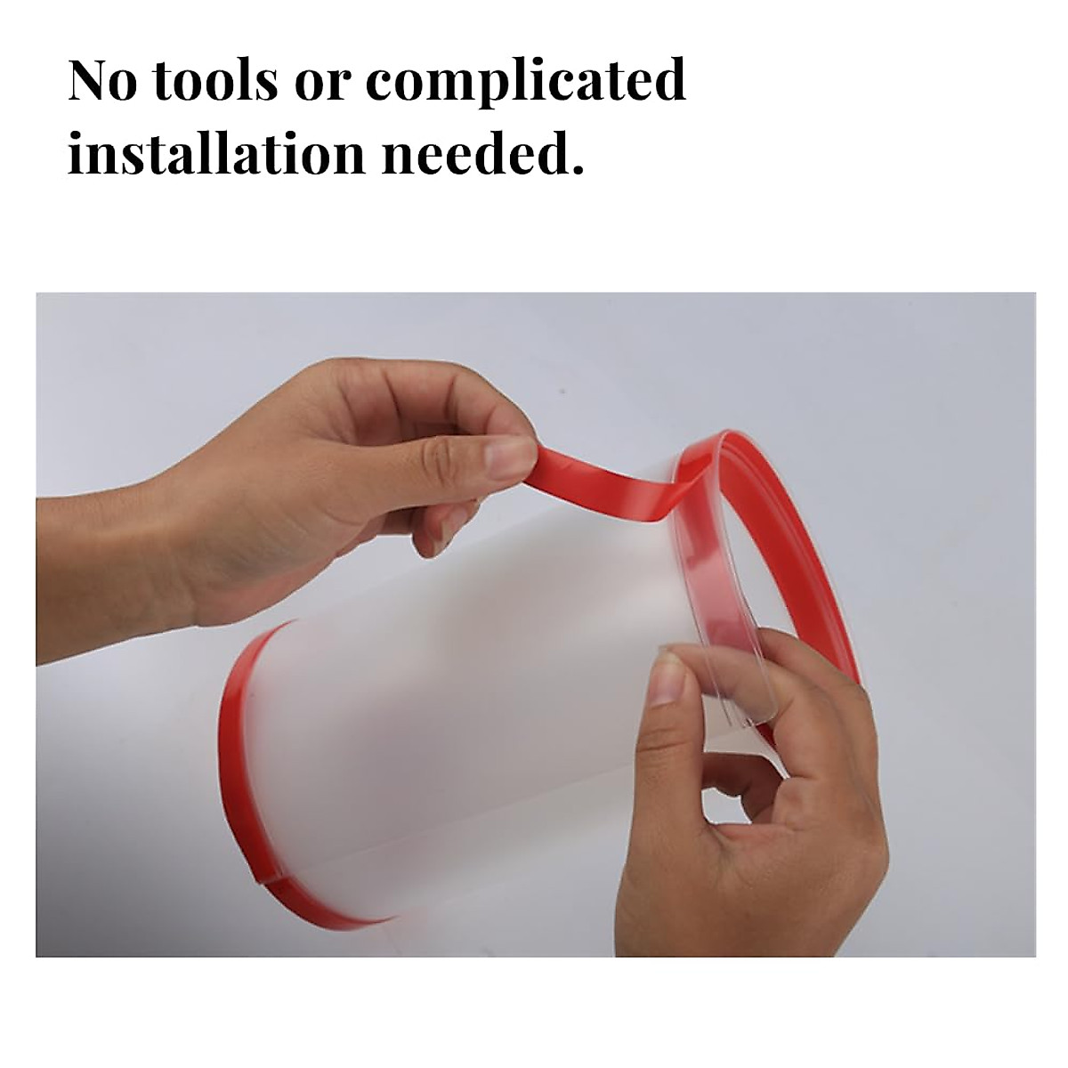 Anti Pinch Door Strip, Safety Door Hinge Protector Cover Kindergarten Door Pinch Guard Prevents Finger (Door Back Transparent 120x10cm)