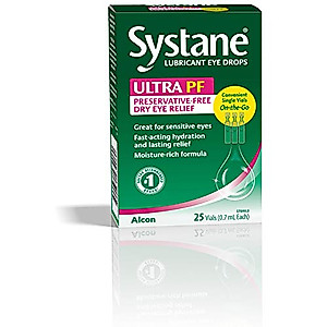 Systane Ultra Lubricant Eye Drops, 25 Count