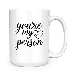 You're My Person - Best Friend Bestie - 15oz Deluxe Double-Sided Coffee Tea Mug