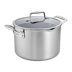 ZWILLING Clad CFX 8-qt Stainless Steel Ceramic Nonstick Stock Pot