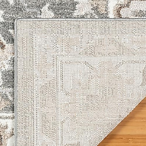 Gertmenian Modern Indoor Area Rugs, Machine-Woven, High Traffic, Non-Shedding & Stain-Resistant, for Living Room, Dining Room, Bedroom, Office, 8x10 Large, Traditional Oriental Gray, 38868