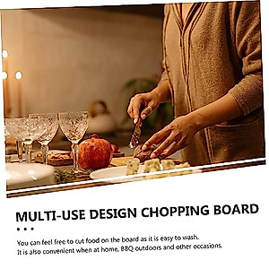BESTonZON Cutting Board Pp Cutting Board Veggie Tray Camping Cutting Board Plastic Trays for Food Easy Washing Cutting Mat Marble Cutting Board Household Chopping Board Nice Chopping Board