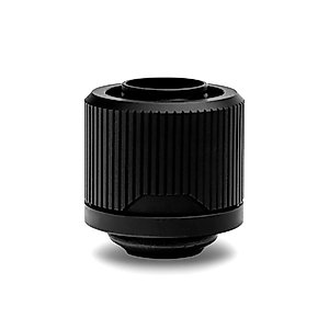 EKWB EK-Quantum Torque STC-12/16 Compression Fitting for Soft Tubing, 12/16mm (7/16" ID, 5/8" OD), Black