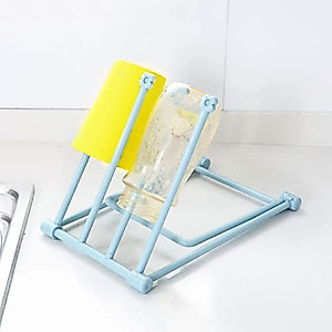 WHZAZGW Home Kitchen Countertop Dishcloth Drying Rack Foldable Kitchen Rag Rack, Towel Bar Rack, Desktop Waterlogging Rag Holder
