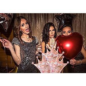 30 Inch Crown Balloons Foil Helium for Birthday Anninversary Christmas Party Supplies 3Pcs