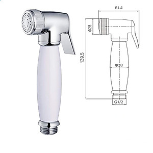 MINJING Shower Kit Bidet Muslim Shower tap into a Shower or Bidet - Toilet Spray Gun Set Bidet Washer Butt Washer Bidet Spray Gun Faucet Bidet