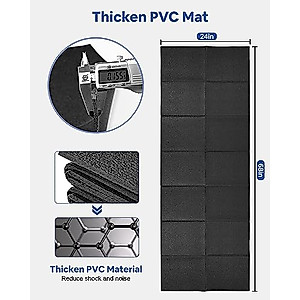 ETUST Treadmill Mat, Foldable Exercise Equipment Mat Non-Slip Durable Exercise Bike Mat High Density Fitness Workout Mats for Home Gym Hardwood Floors Carpet Protection