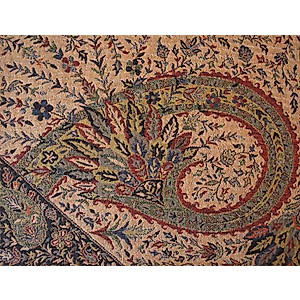 Large, Superior Kani Shawl. Paisley Jamawar from India. Warm, Heavy & Very Detailed