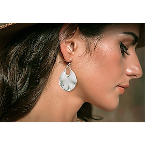 Dangle Earrings Handmade Earrings for Women Boho Bohemian Leaf Earrings Silver