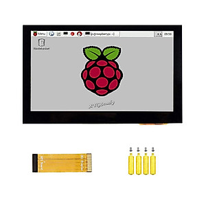 XYGStudy 4.3inch for Raspberry Pi IPS LCD Capacitive Touch Display Screen 800×480 4.3inch IPS Wide Angle MIPI DSI Interface for Raspberry Pi 4 3 2 Model B B+ A+ Raspbian Retropie Ubuntu Driver Free