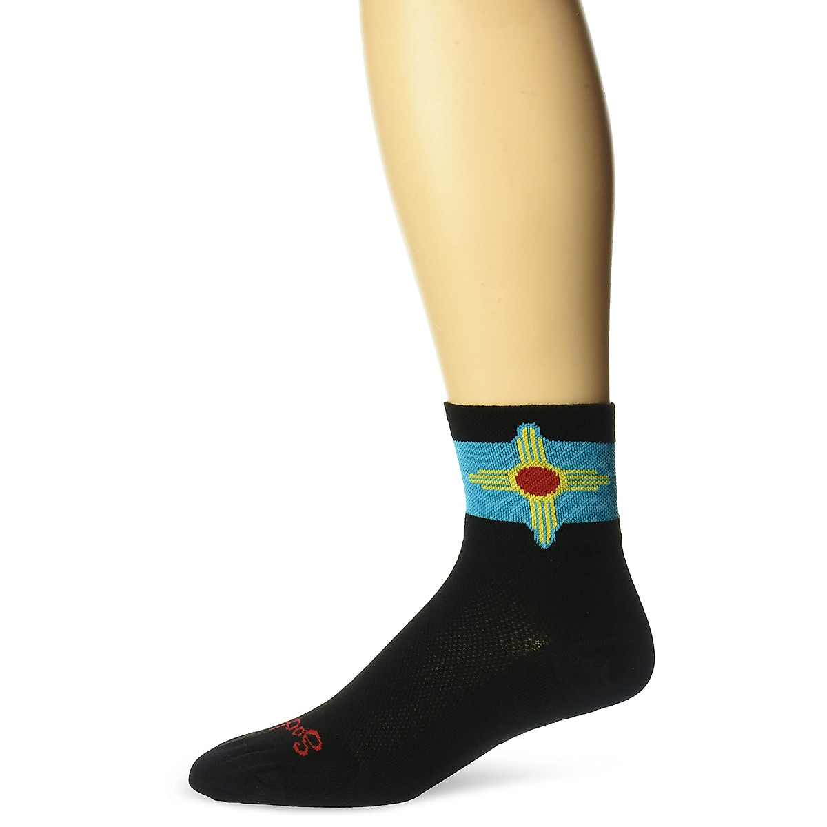 SockGuy Unisex-Adult's New Mexico Flag, Black, L/XL