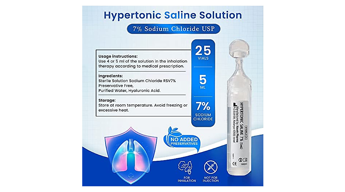 RSV Hypertonic Saline 7% | Nebulizer Solution for Clear Airways