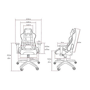 Arozzi - Verona Junior Ergonomic Computer Gaming/Office Chair with High Backrest, Recliner, Swivel, Tilt, Rocker, Adjustable Height and Adjustable Lumbar and Neck Support - White