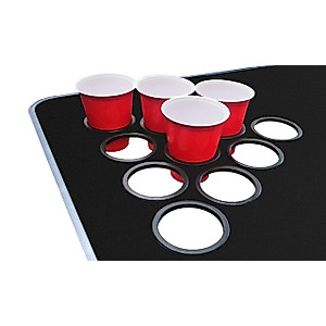 8-Foot Professional Beer Pong Table w/Cup Holes - Indiana Basketball Court