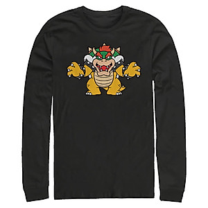 Nintendo Men's Just Bowser T-Shirt, 4X-Large, Black