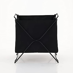 キングジム(Kingjim) King Jim KSP002S Storage Box Stacked Basket Stainless Steel Black