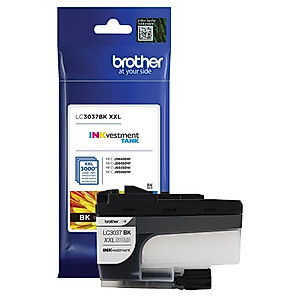 Brother Genuine LC3037BK, Single Pack Super High-yield Black INKvestment Tank Ink Cartridge, Page Yield Up To 3,000 Pages, LC3037, Amazon Dash Replenishment Cartridge