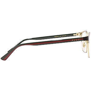 Gucci GG 0934OA 001 Green Metal Rectangle Eyeglasses 54mm